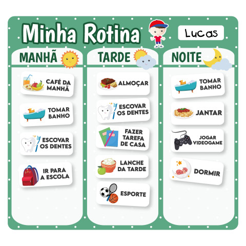 Quadro de Rotina Infantil | Fabee Store