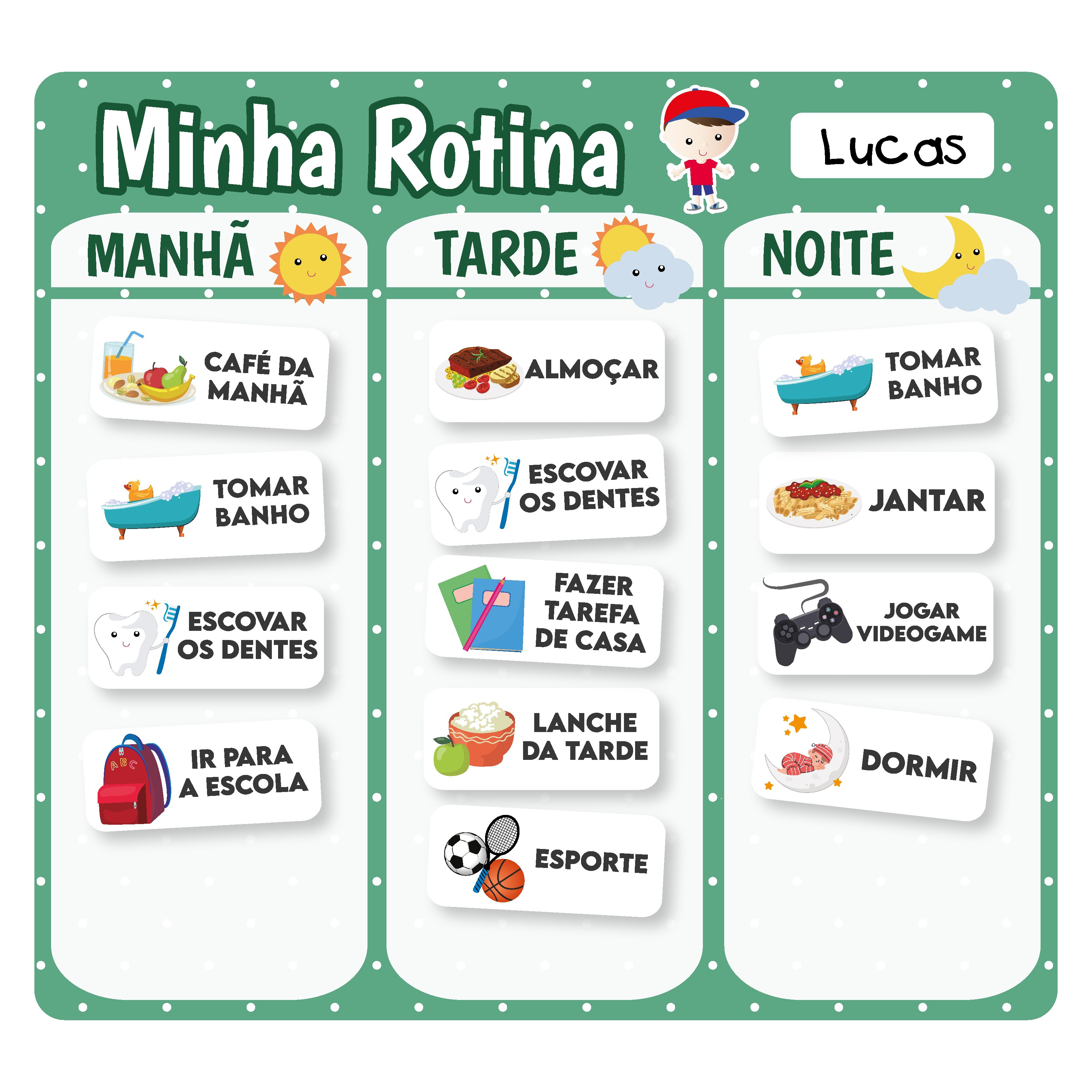 Quadro de Rotina Infantil | Fabee Store